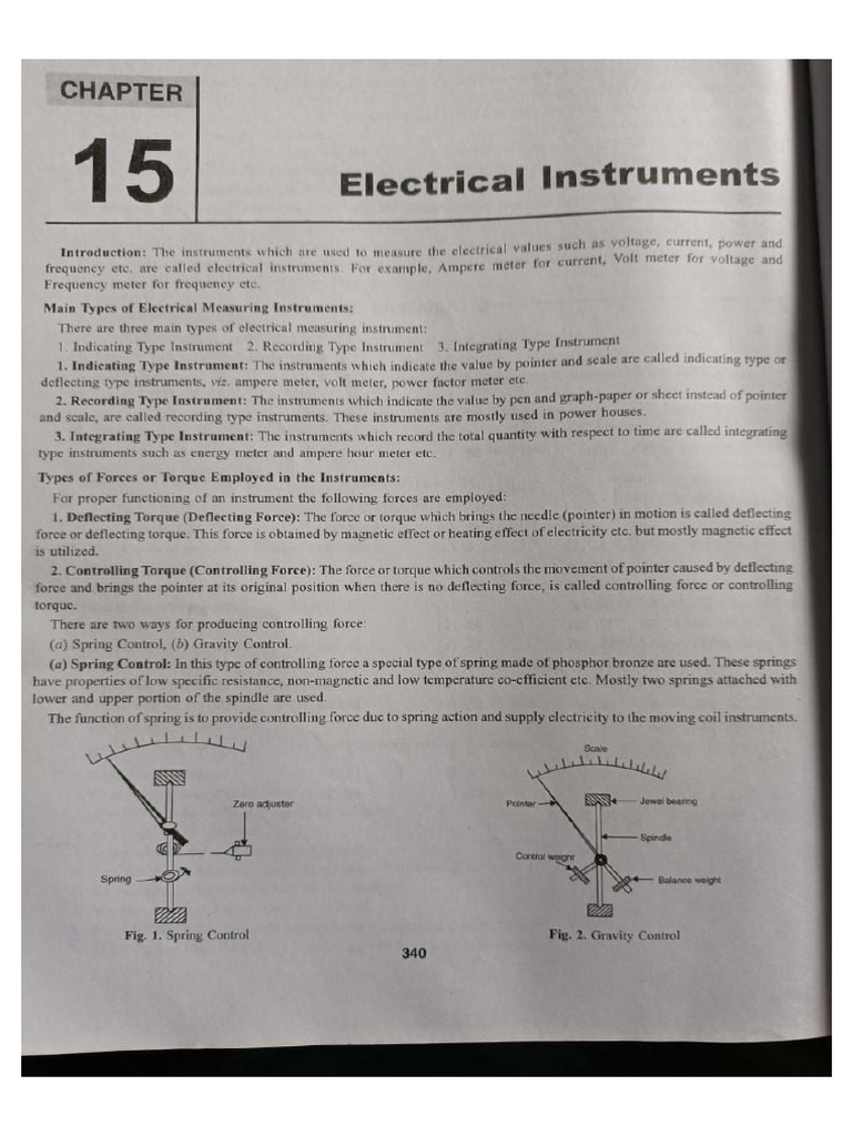 Electrical Instruments | PDF