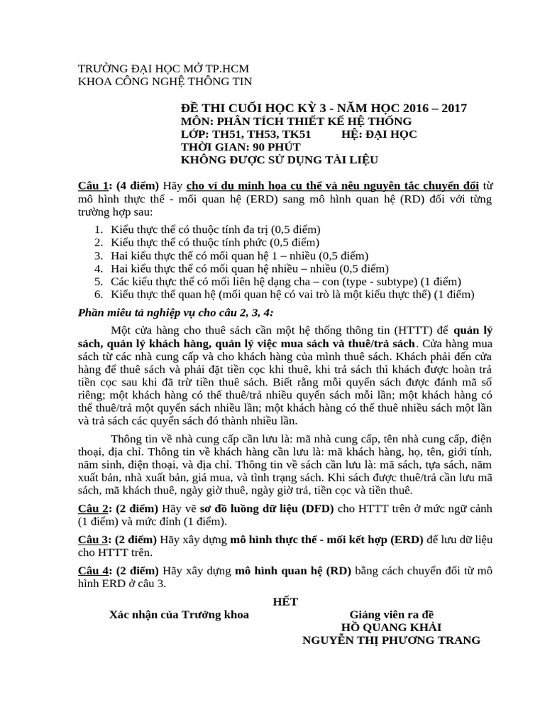 DeLT PTTKHT HK3 1617 | PDF