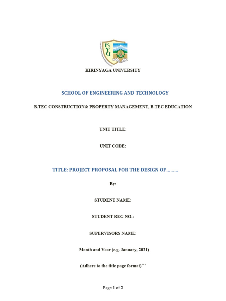 Construction Project Proposal Template | PDF | Art