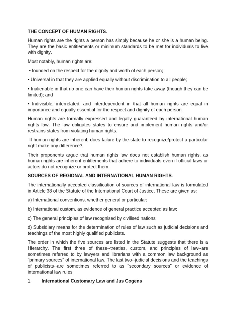 Understanding Human Rights Concepts | PDF | International Law | Human ...