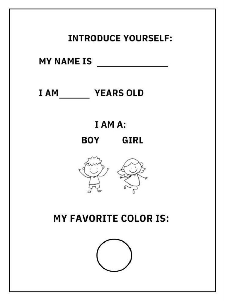 All About Me Grade 3 | PDF