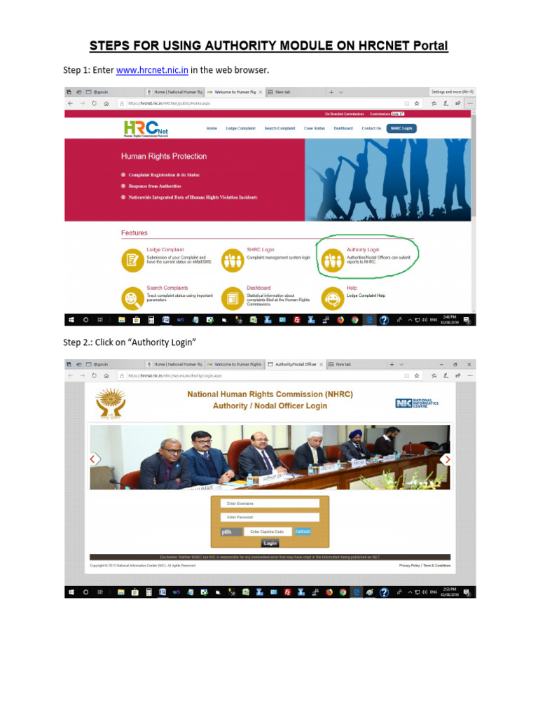 Authority Login Help | PDF | Computers