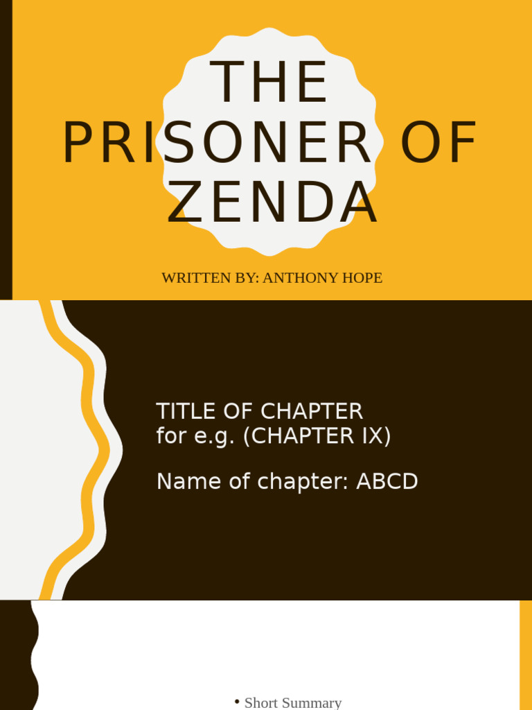 The Prisoner of Zenda - Chapter No. - Name | PDF