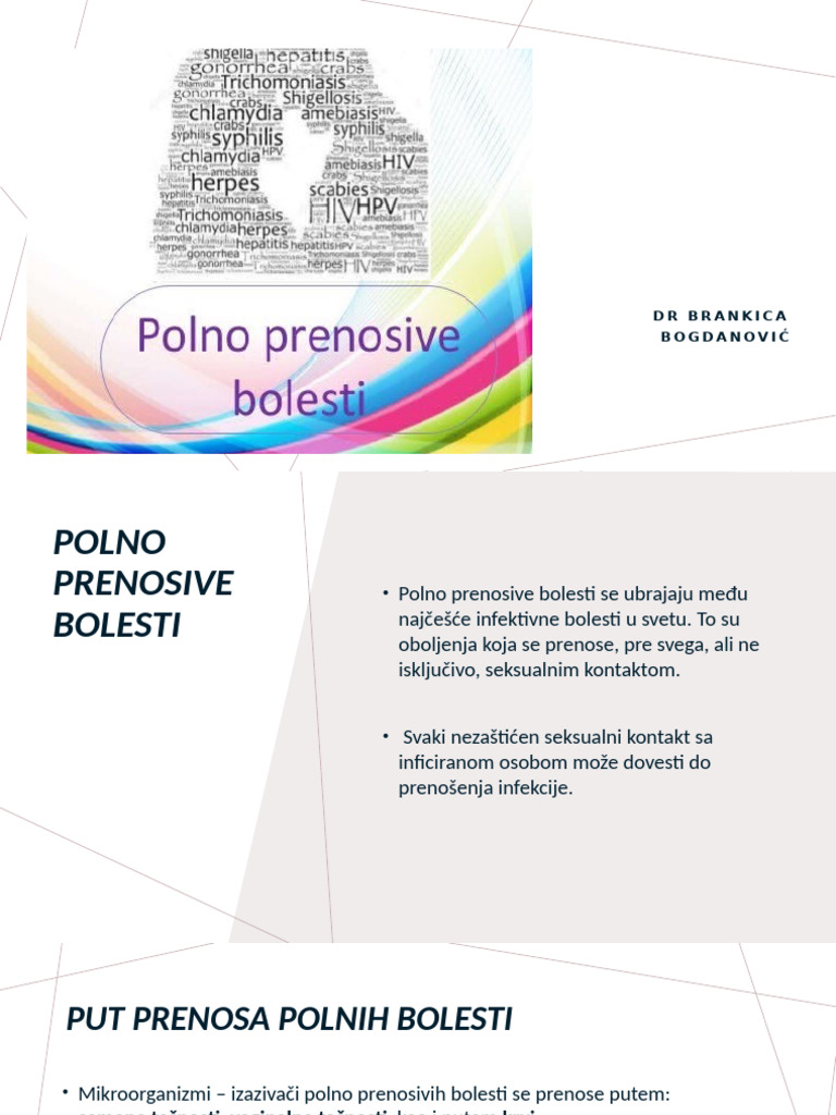 Polno Preosive Bolesti Prezentacija | PDF
