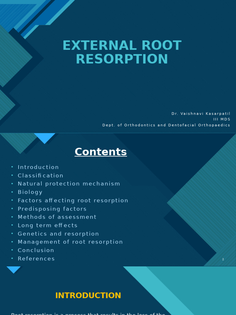 External Root Resorption | PDF | Human Tooth | Dental Anatomy