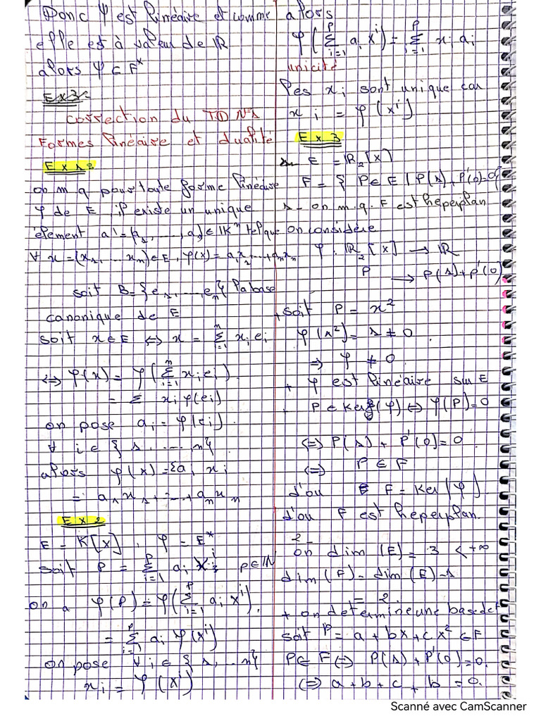 Correction Td1 Algèbre 3 | PDF