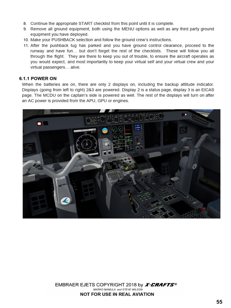 Embraer EJets Checklist xp12 | PDF | Aerospace Engineering | Transport ...