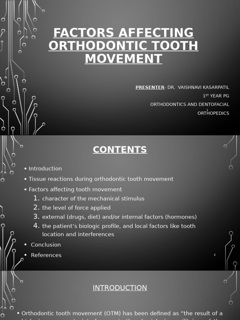 Factors Affecting Otm | PDF | Corticosteroid | Bone