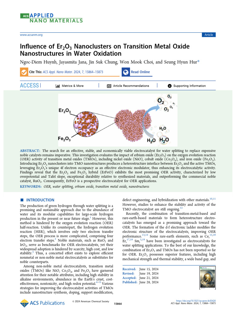 Huynh Et Al 2024 Influence of Er2o3 Nanoclusters On Transition Metal ...