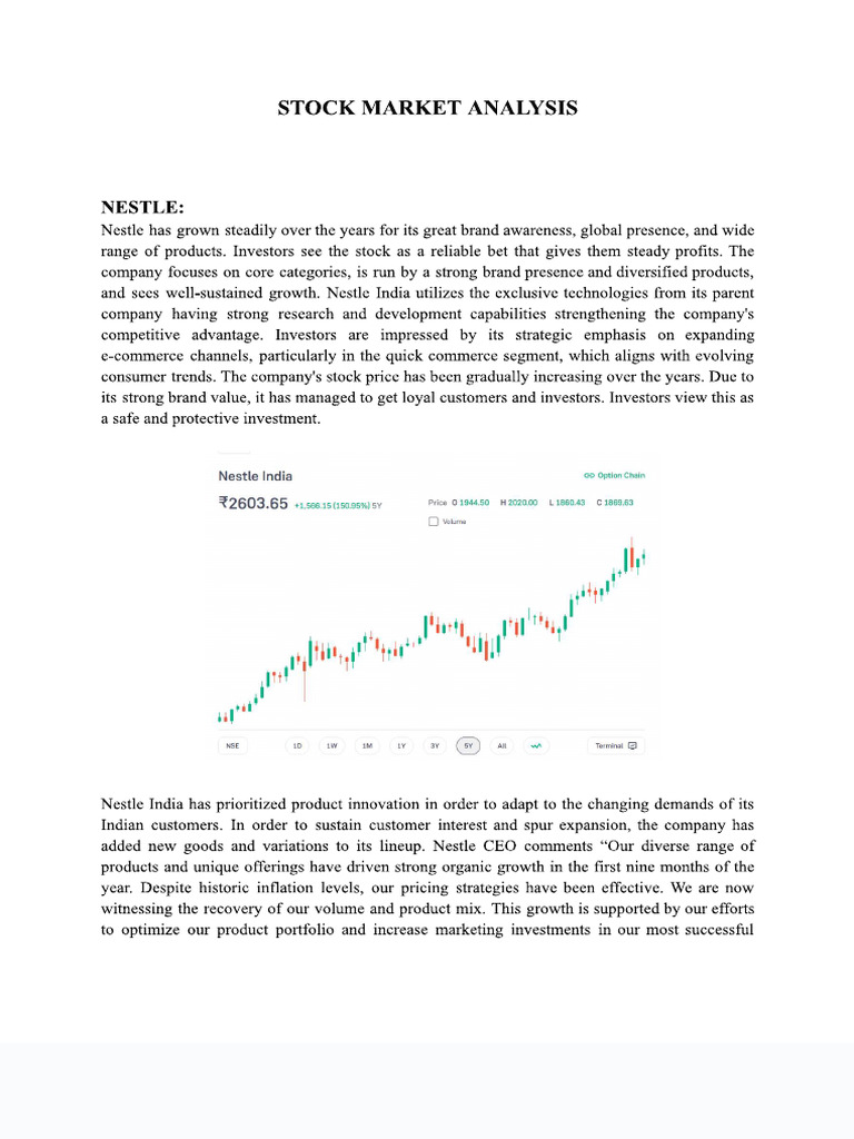 Stock Market Analysis | PDF