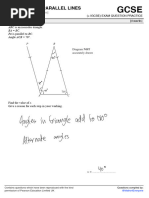GCSE Exam Questions Angles in Parallel Lines | PDF | Triangle | Angle