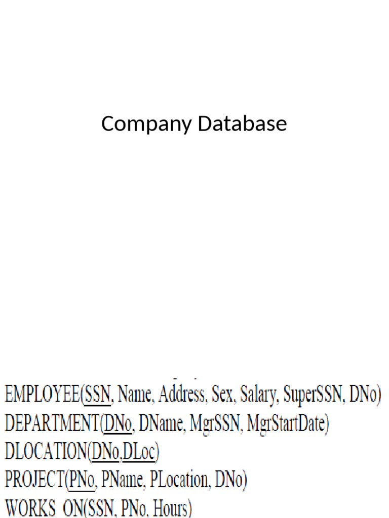 Company Database | PDF | Computer Data | Sql