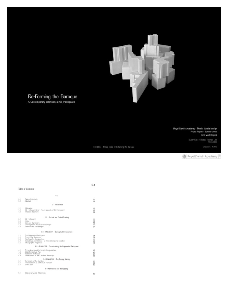 Re-Forming The Baroque - Thesis Project Report - Emil Qvist 15.08.2022 ...