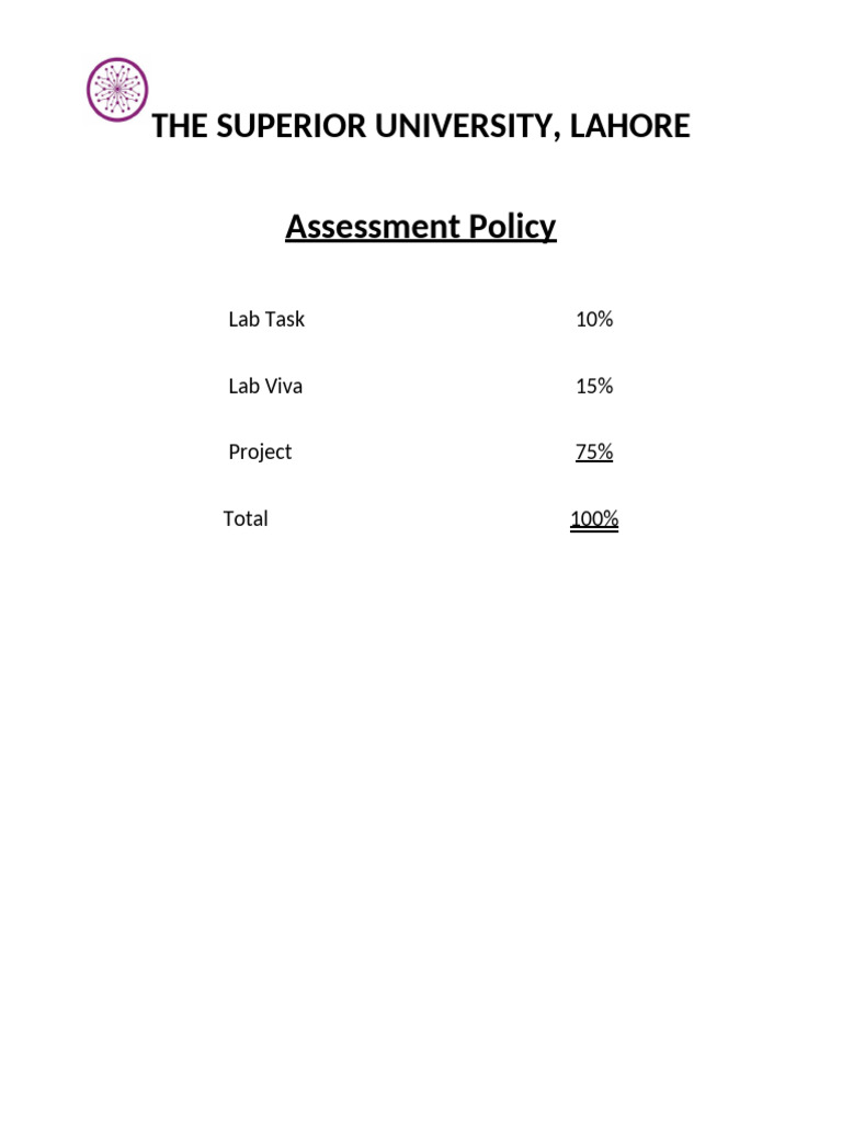 Lab Assessment Policy | PDF