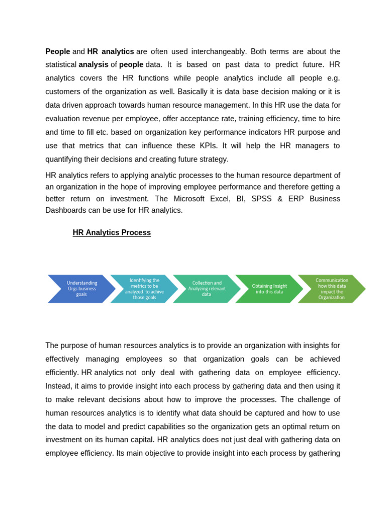 HR Analytics and People Analytics | PDF | Analytics | Performance Indicator