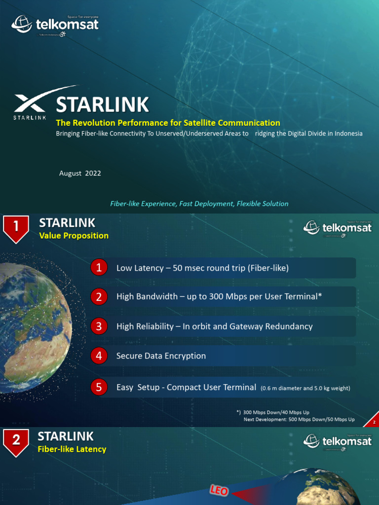 Starlink | PDF | Telecommunications | Bodies Of The Solar System