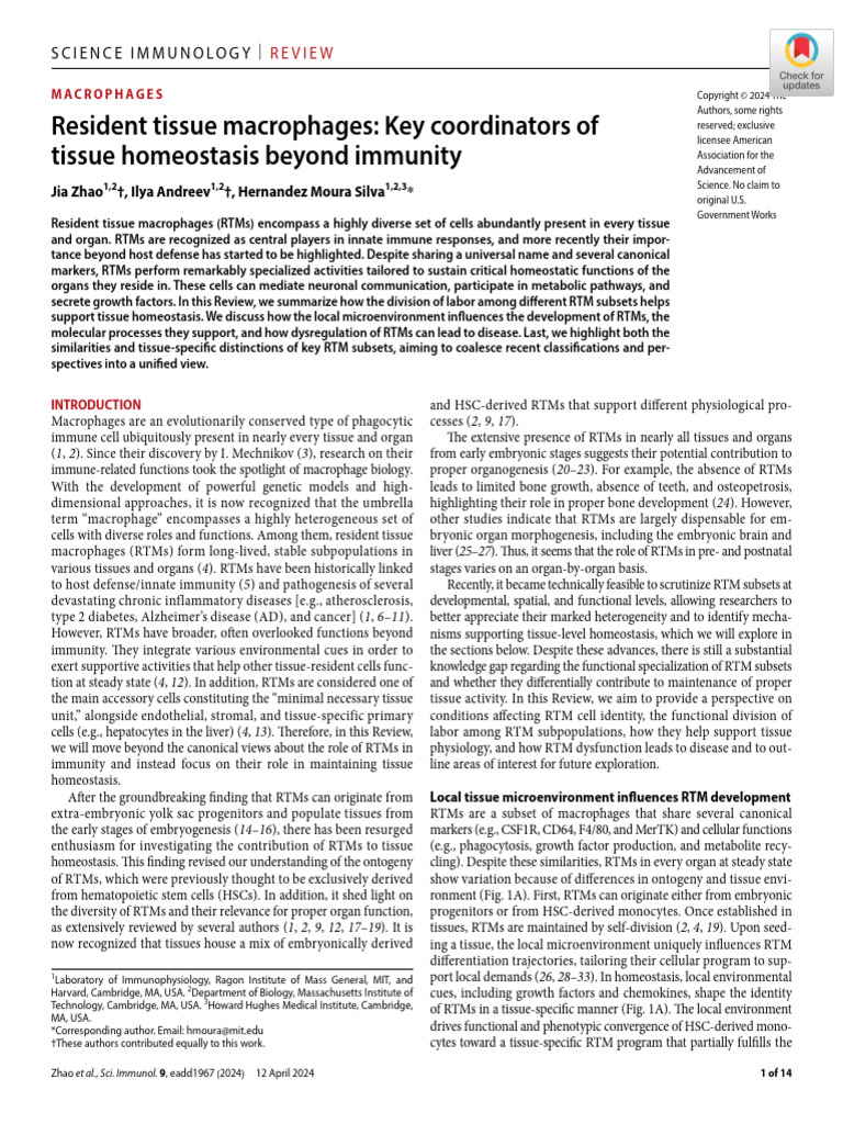 2024-SI-Resident Tissue Macrophages Key Coordinators of Tissue ...