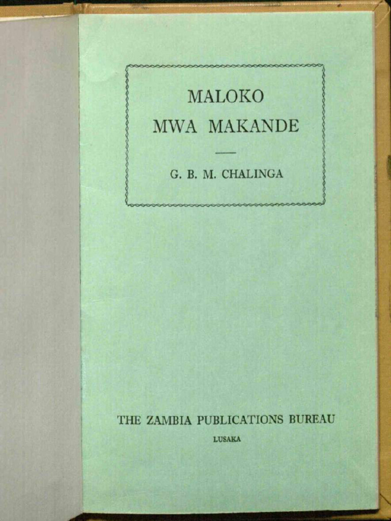 Maloko Mwa Makande | PDF