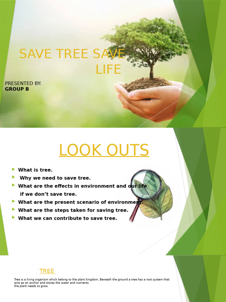 Save Tree Save Life | PDF | Science & Mathematics
