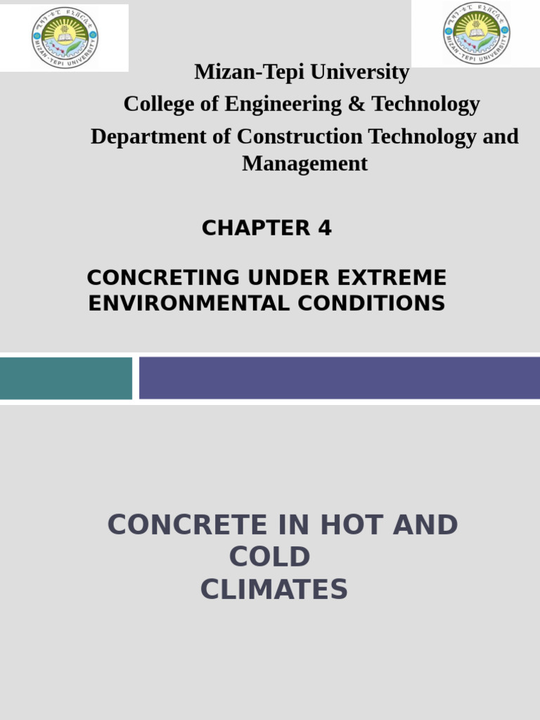 Concrete Behavior in Extreme Heat | PDF | Concrete | Humidity
