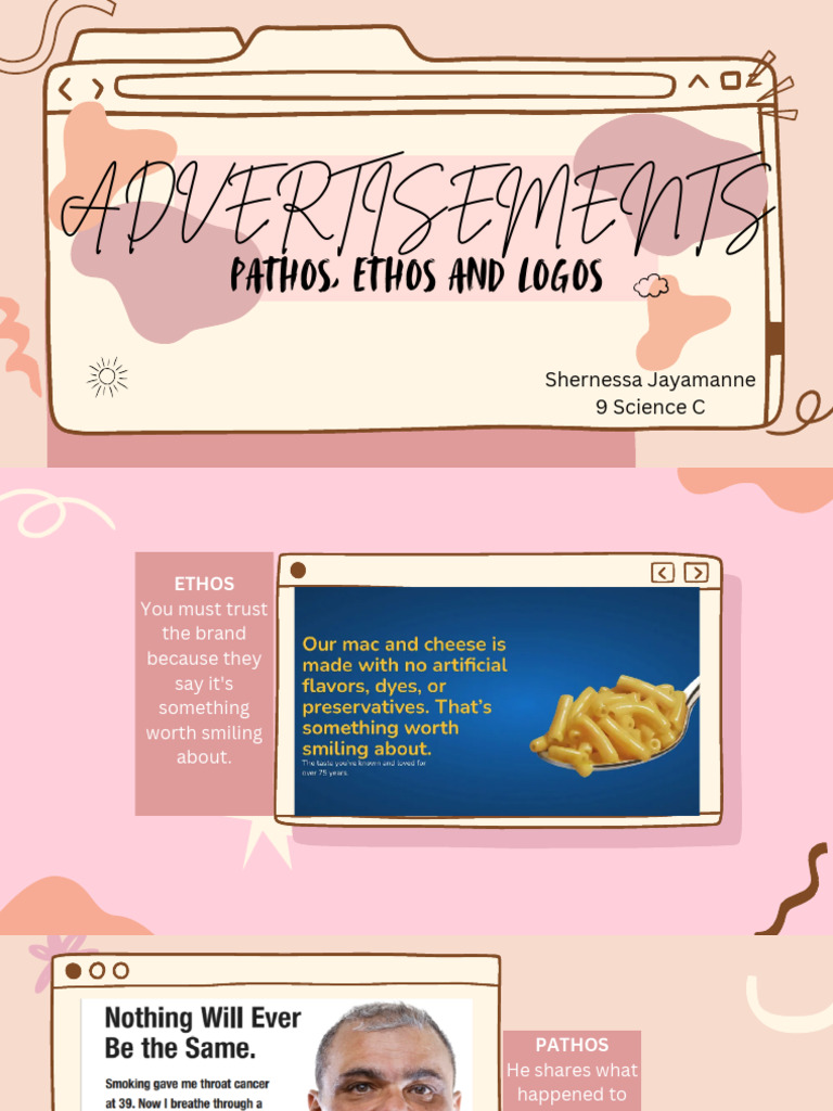 Understanding Ethos, Pathos, Logos in Ads | PDF