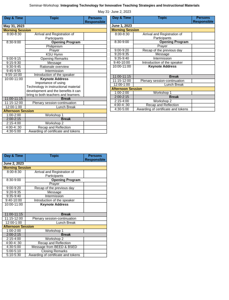 Seminar Program | PDF | Learning | Behavior Modification