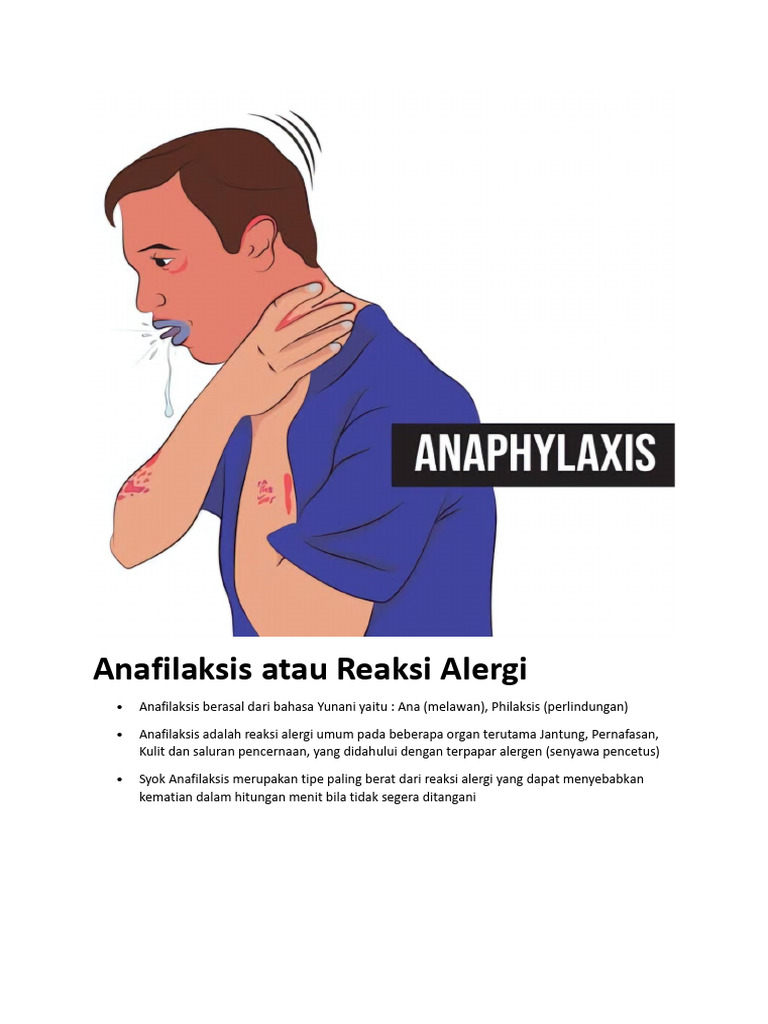 Anafilaksis Atau Reaksi Alergi | PDF