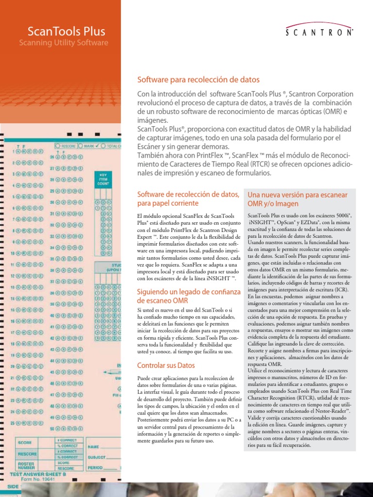 ScanTools Plus Esp | PDF | Escáner de imagen | Software