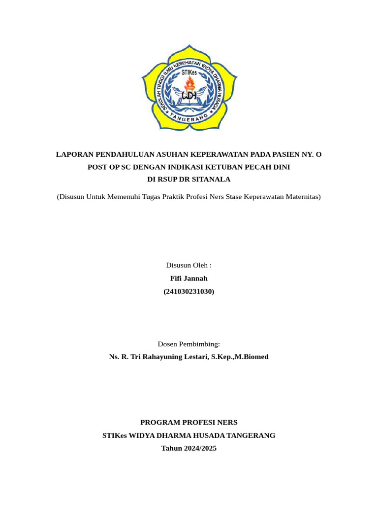 LP Maternitas KPD | PDF | Kesehatan Holistik | Sains & Matematika