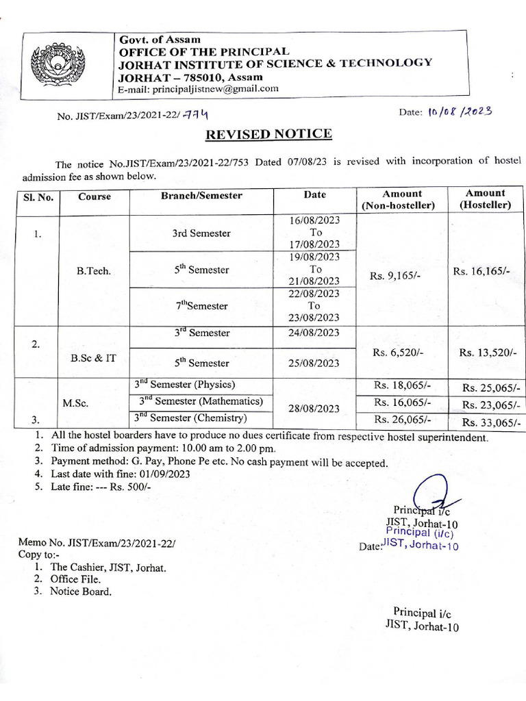 Revised Notice | PDF