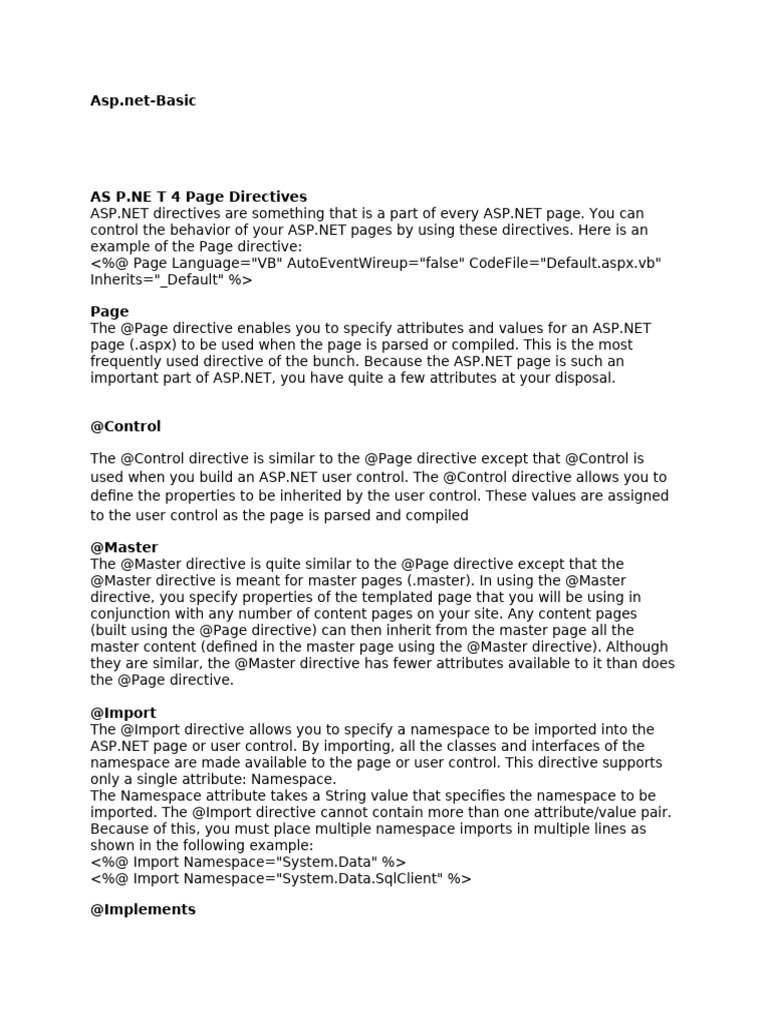 Basic | PDF | Active Server Pages | Computer File