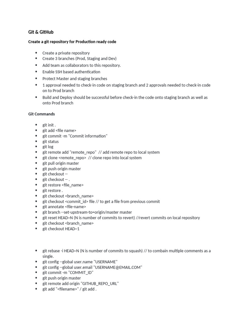 GitHub Repository Setup Guide | PDF | Computers | Technology & Engineering
