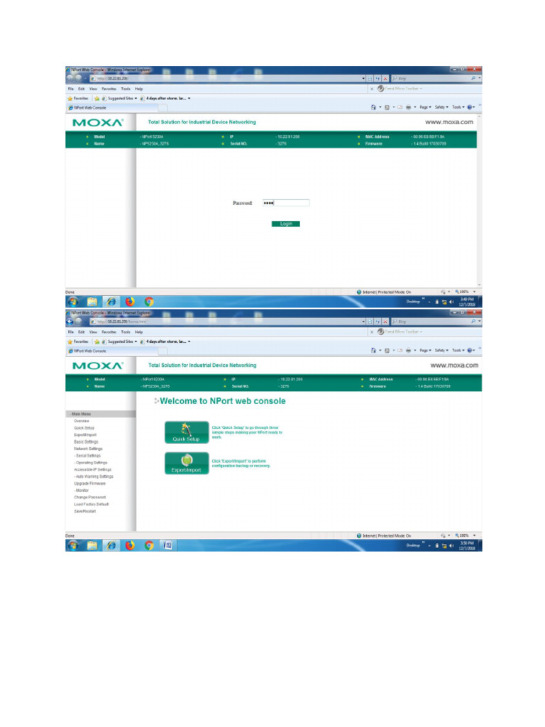 MOXA N-PORT Configuration | PDF