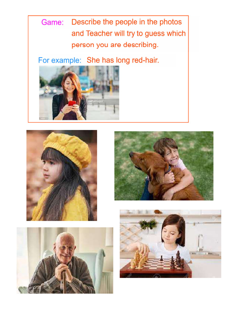 Describing People Appearance Activity | PDF