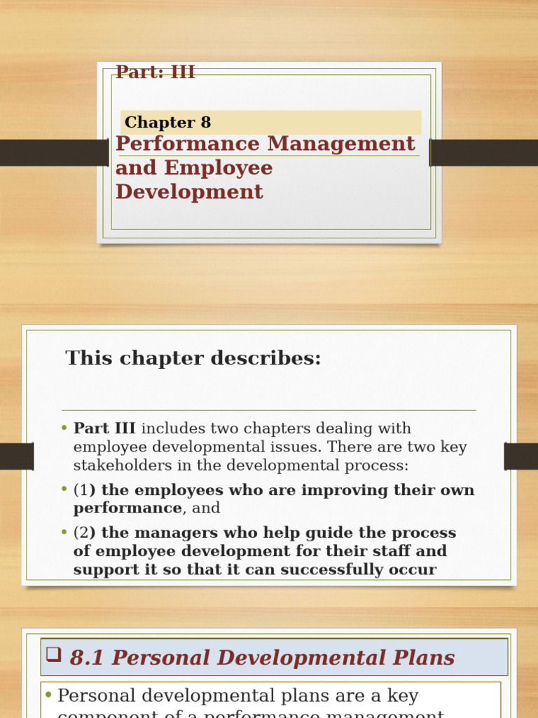 L8 - Performance Management and Employee Development | PDF | Psychology ...