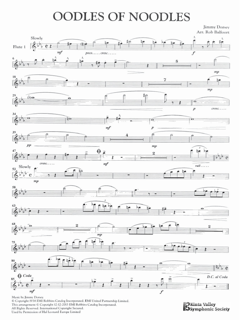 Oodles of Noodles-Flute | PDF