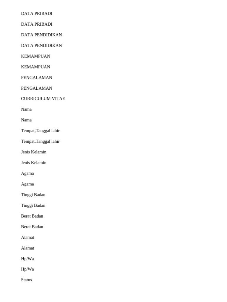 Curriculum Vitae Rudi Hartono | PDF