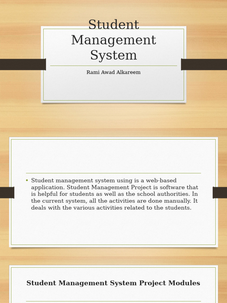 Student Management System | PDF | Business | Finance & Money Management