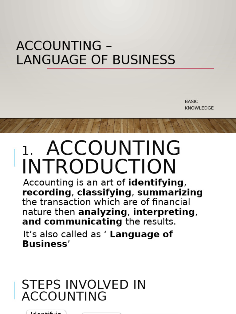 Accounting: The Business Language Explained | PDF | Accounting ...