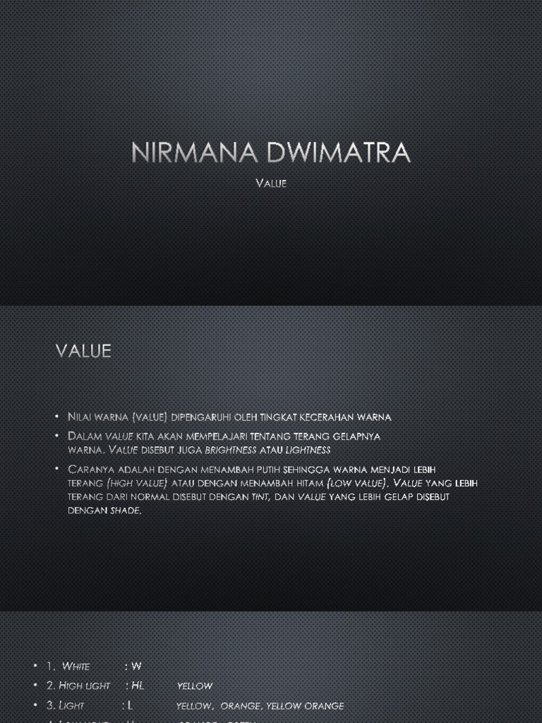 4 - Nirmana Dwimatra - Value | PDF
