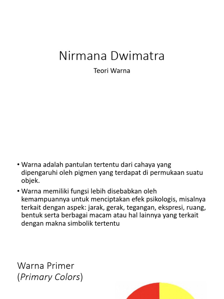 2 - Nirmana Dwimatra - Lingkaran Warna | PDF | Pengembangan Diri