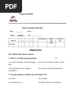 Grade 10 Computer Science Test Questions | PDF | Control Flow ...
