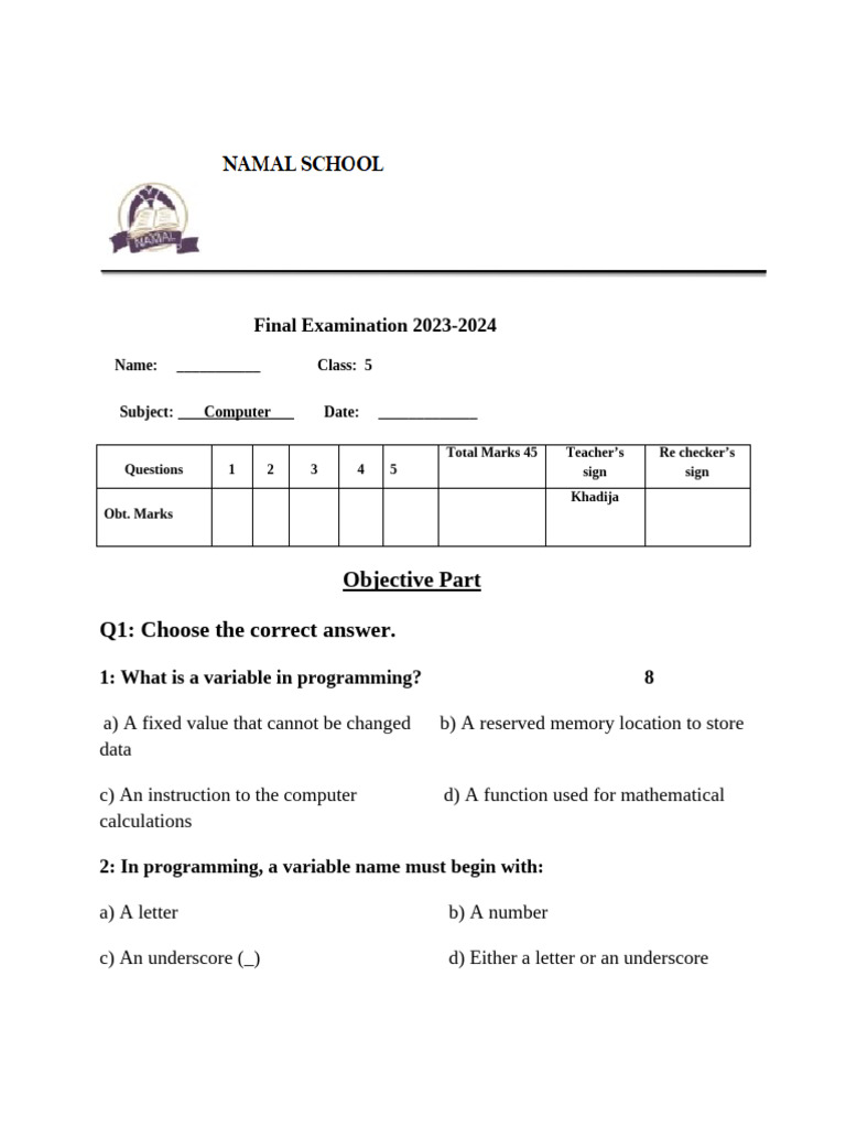 Grade 5 Computer | PDF | Computers | Technology & Engineering