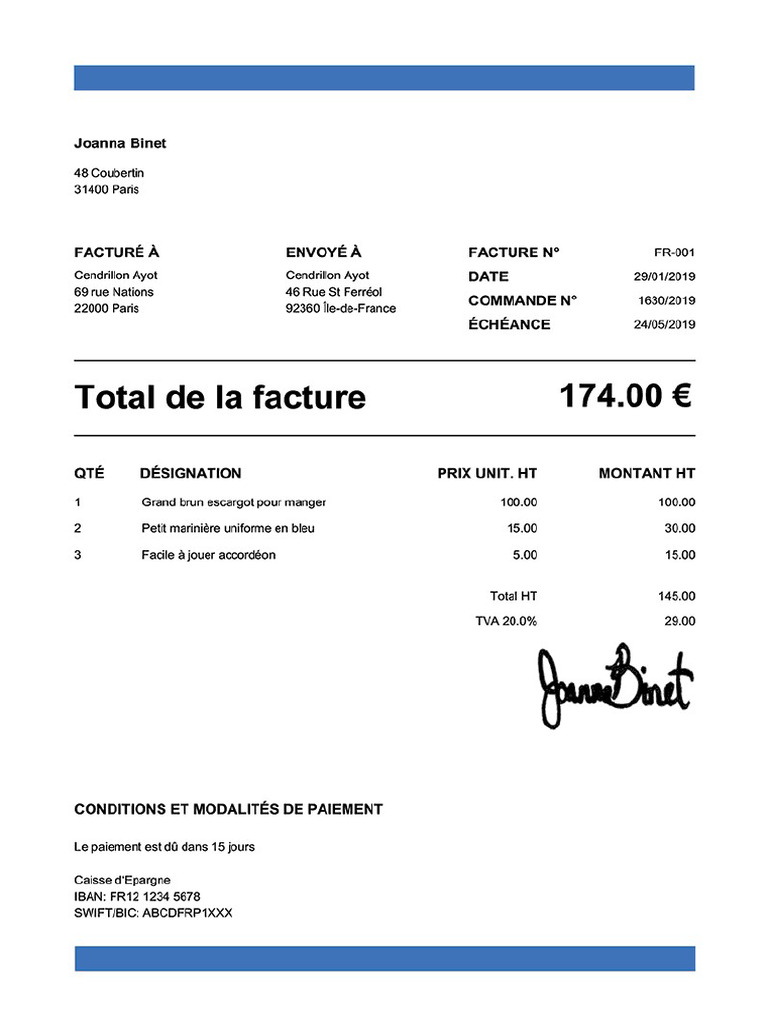 Facture 4 | PDF