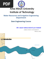 Hydraulic Structures II Lecture Note | PDF | Spillway | Dam