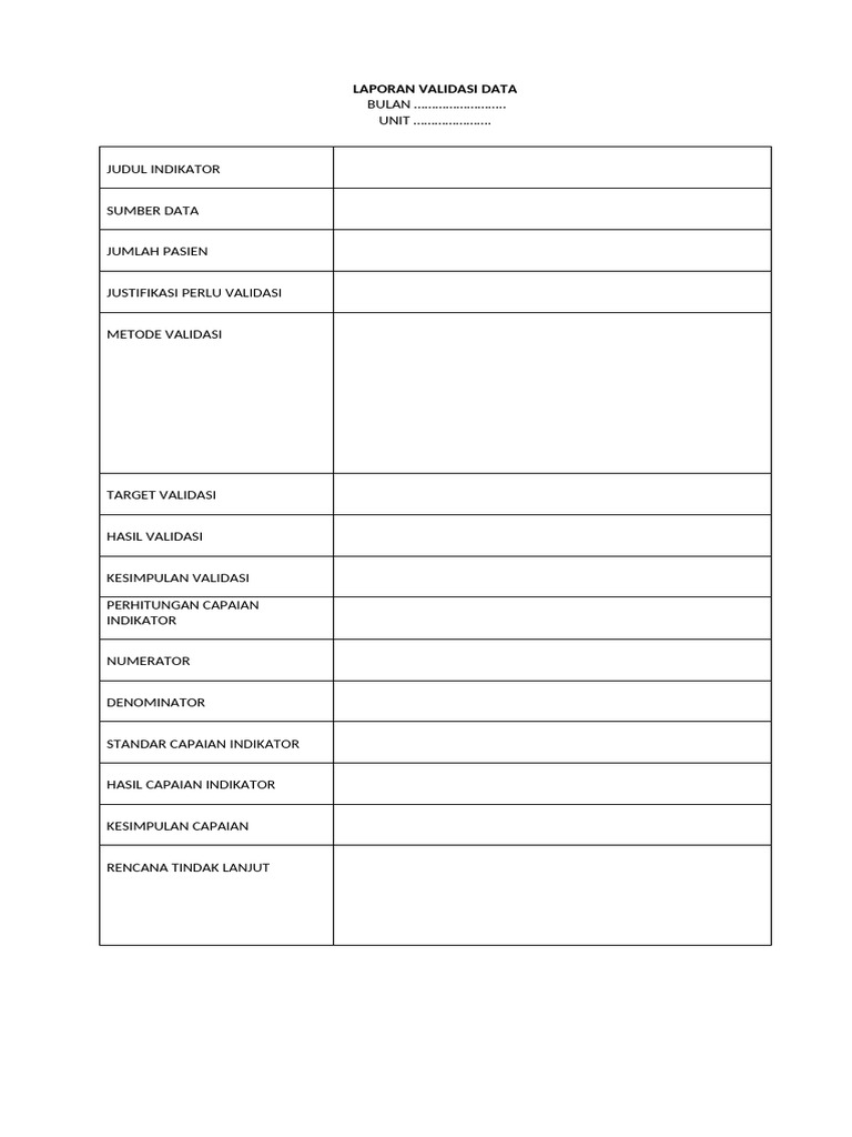 Form Validasi Data | PDF