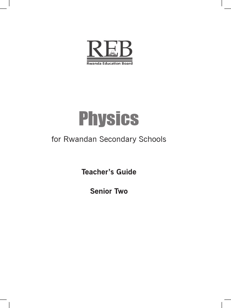 S2 Physics TG | PDF | Learning | Teachers