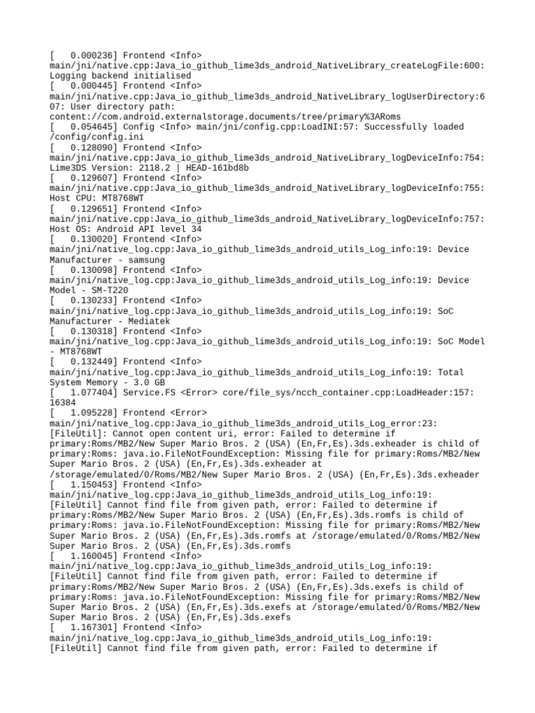 Lime3ds Log | PDF | Computer Science | Computer Architecture