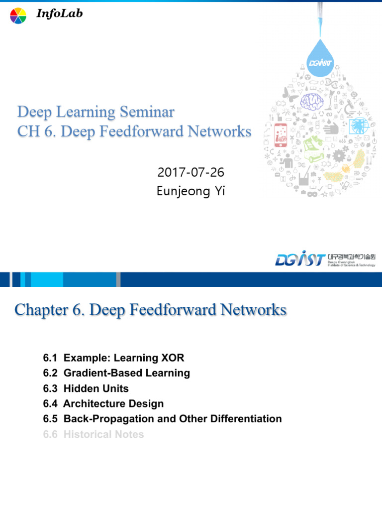 Chap 6 - Deep FeedForward Networks - Eunjeong Yi | PDF | Applied Mathematics | Machine Learning