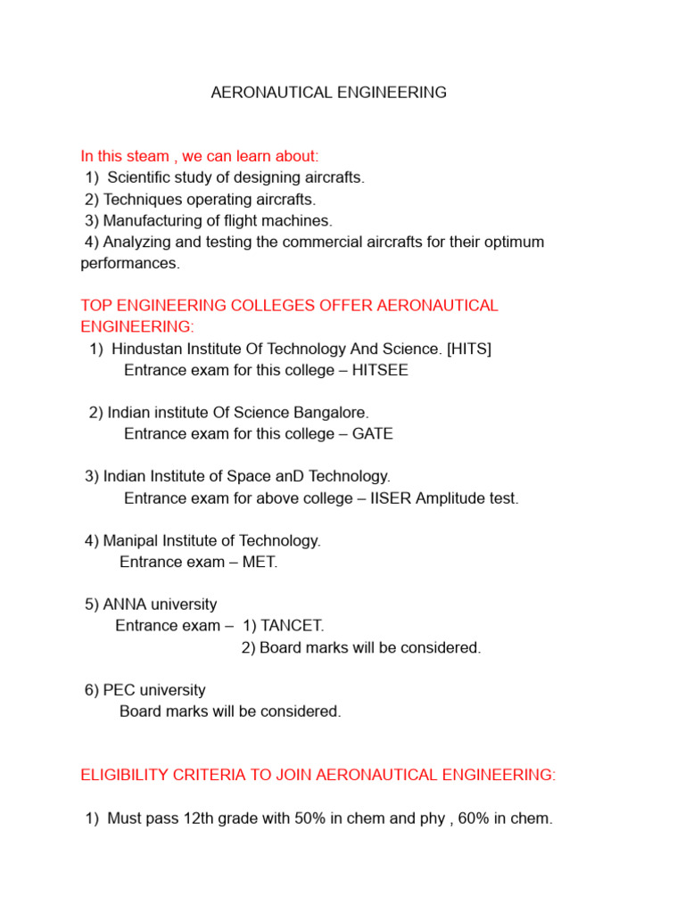 Aeronautical Engineering | PDF | Chemistry | Chemical Reactions